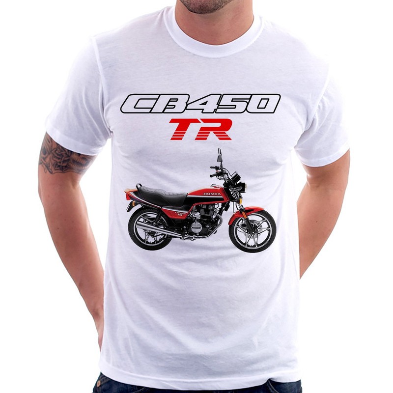 Camiseta Moto Honda CB 450 TR Vermelha | Shopee Brasil