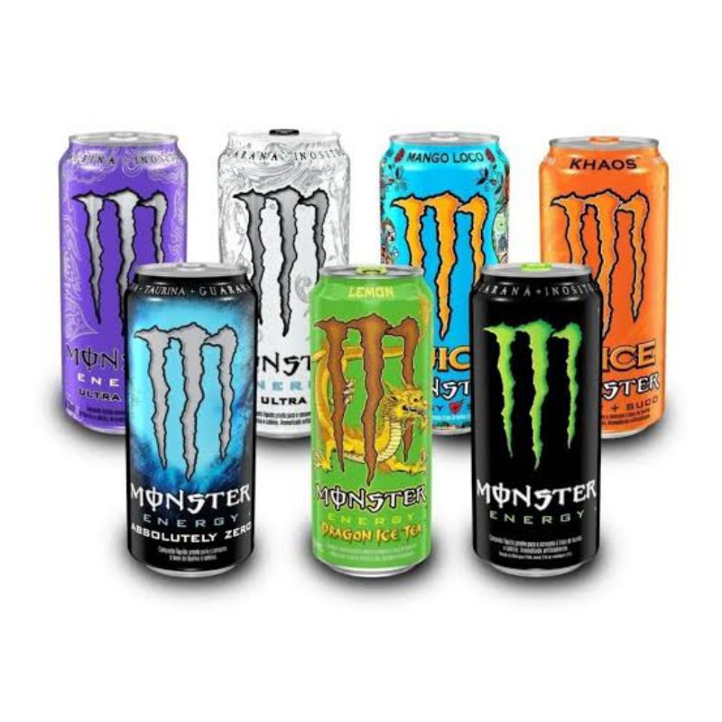 Energetico Monster Sabores Kit 2 unidades Lata 473ml | Shopee Brasil