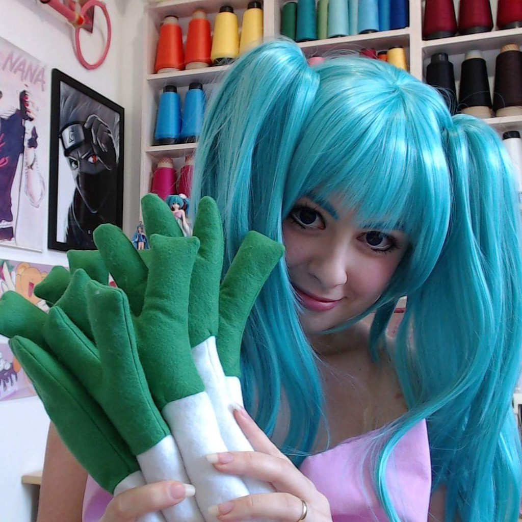Negi (Cebolinha) Pelúcia Hatsune Miku/Farfetch Cosplay | Shopee Brasil