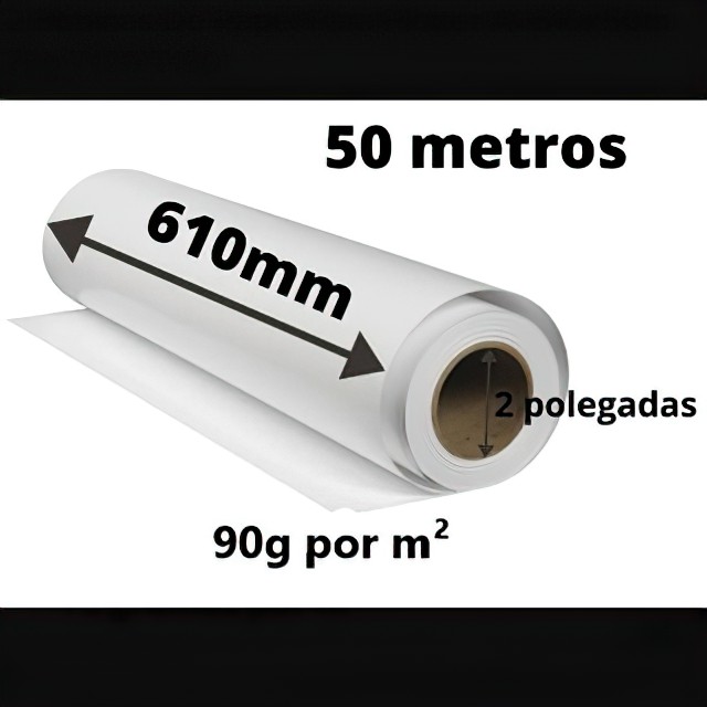 Papel Sulfite 90g 610x50 Para Plotter | Shopee Brasil