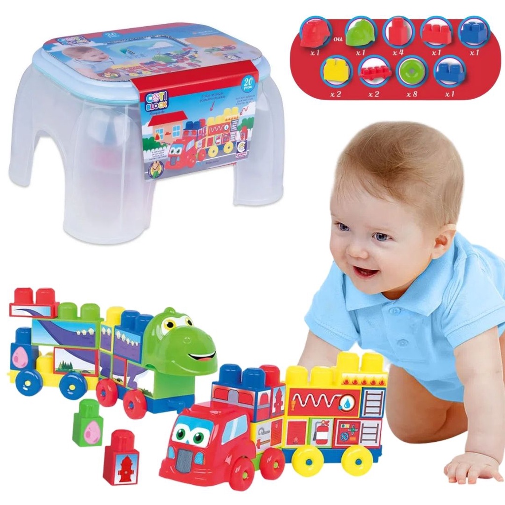 Blocos Encaixe Lego Montar Infantil Didáticos Encaixe Formas ...