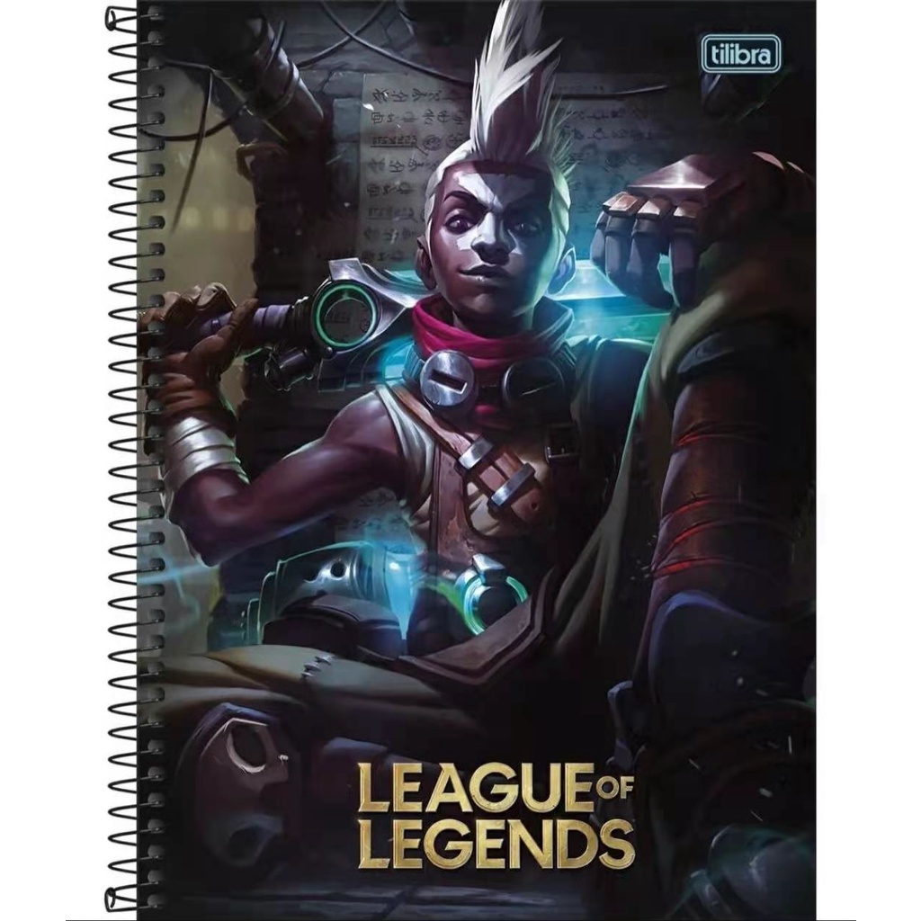 Caderno League Of Legends Capa Dura 1 Matéria 80f Tilibra | Shopee Brasil