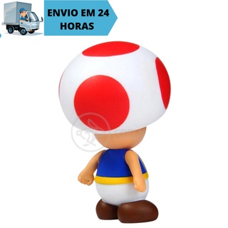 Boneco Toad Super Mario Bros - Grandes 23Cm Articulado Cogumelo Action ...