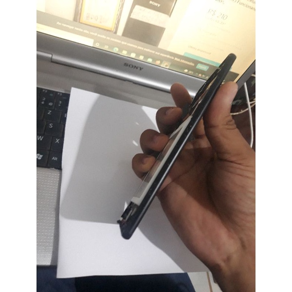 Tela original sony C5 E5563 completa (trincada) | Shopee Brasil