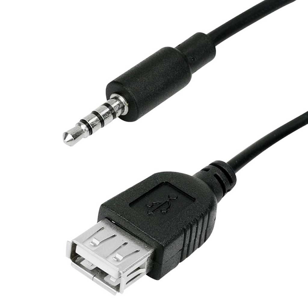 Cabo Adaptador USB Fêmea P3 Macho – Entrada Auxiliar Som Carro, MP3 ...