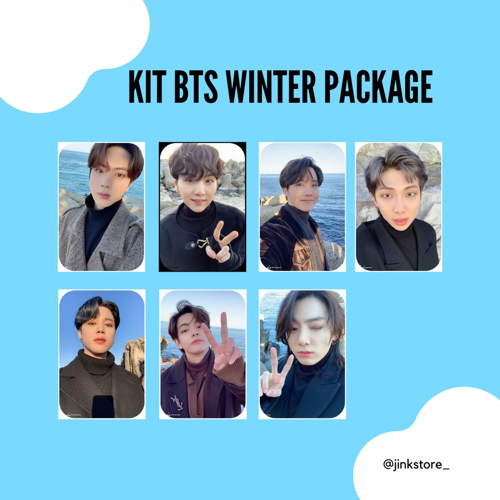 KIT BTS WINTER PACKAGE (POLAROIDS, CARDS E PHOTOCARDS) | Shopee Brasil