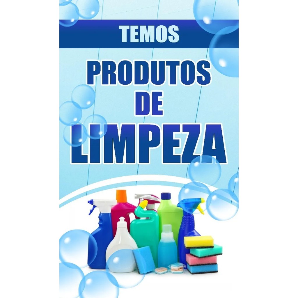 Banner Temos Produto De Limpeza Lona | Shopee Brasil