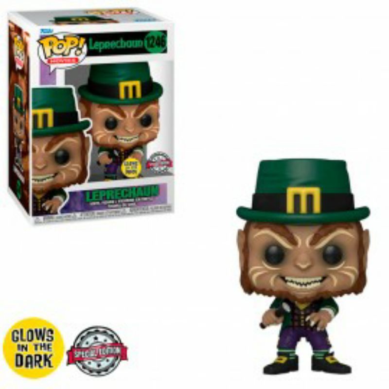Funko Pop Leprechaun Exclusive - Leprechaun W/flashlight 1246 (glows In ...