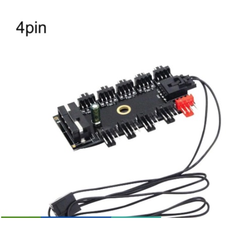 Hub Multi Fan Cooler 10x 4 Pinos Controle Pwm Cpu E-sata | Shopee Brasil