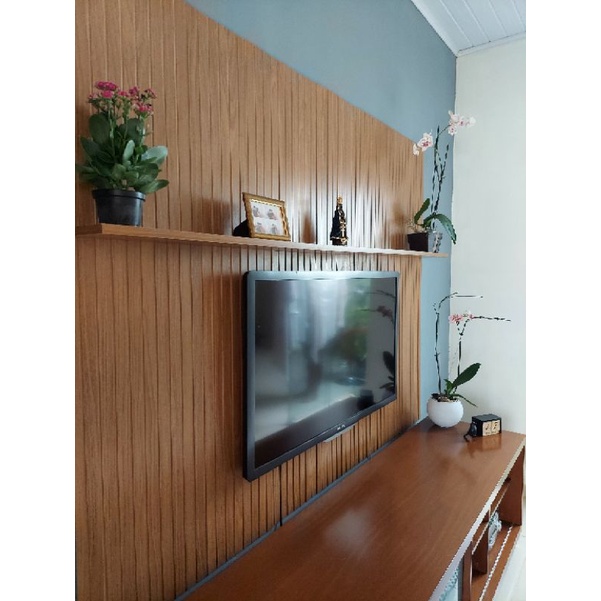 Kit 3 Painel Ripado, Mdf, Cabeceira Cama, Painel Tv, Barrados, Alto ...