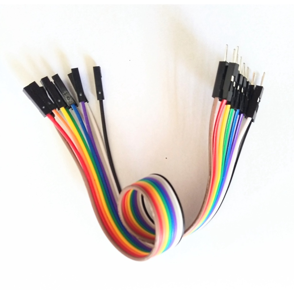10 Fios Jumper Macho Femea Para Arduino ESP32 Raspberry Cabinhos P ...