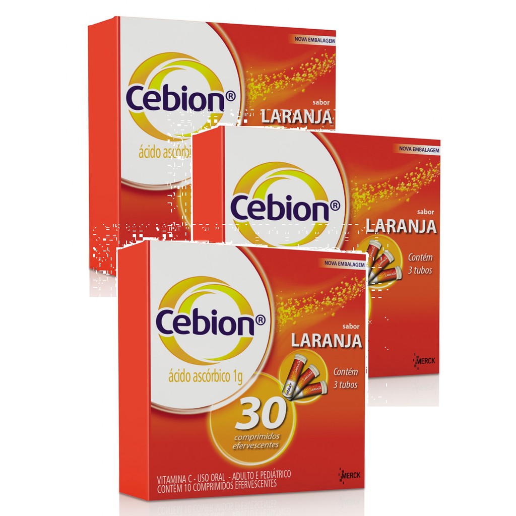 KIT 3 CEBION 1G 30 COMPRIMIDOS EFERVESCENTES ( TOTAL 90 COMPRIMIDOS ...