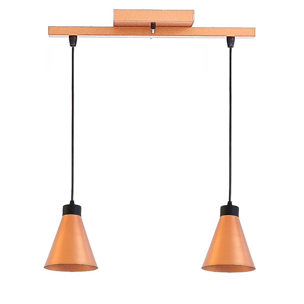 Luminária Pendente Trilho Sobrepor cone chapéu alumínio Trilho 2 ...