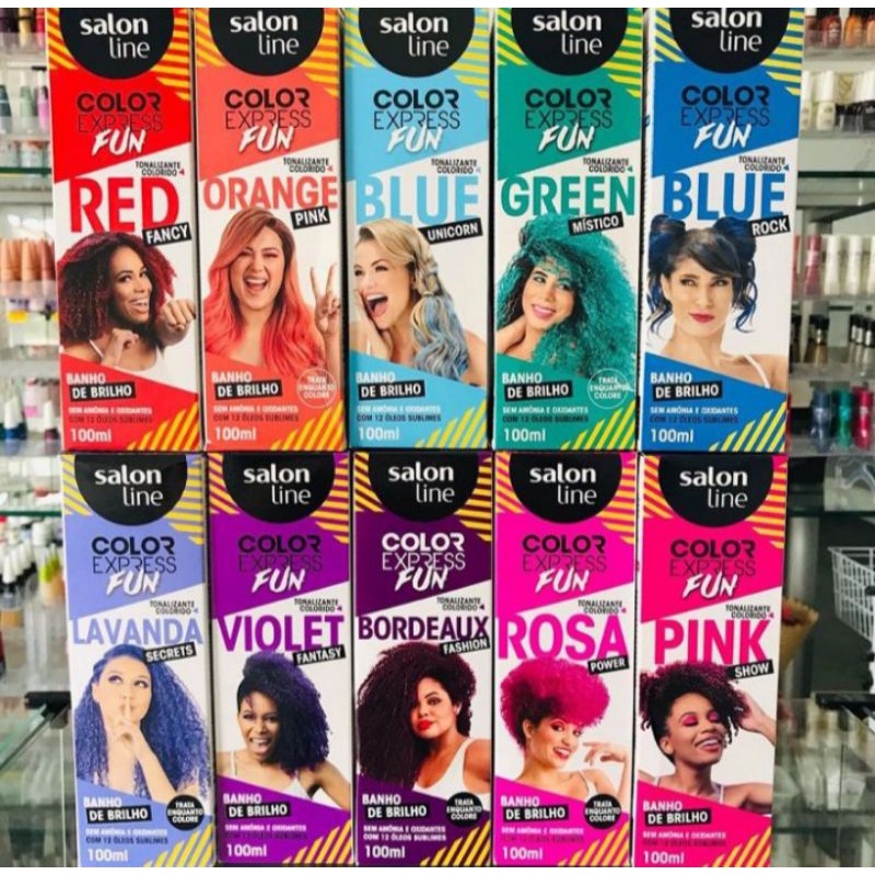 Tonalizante Para Cabelos Color Express Fun - Salon Line | Shopee Brasil