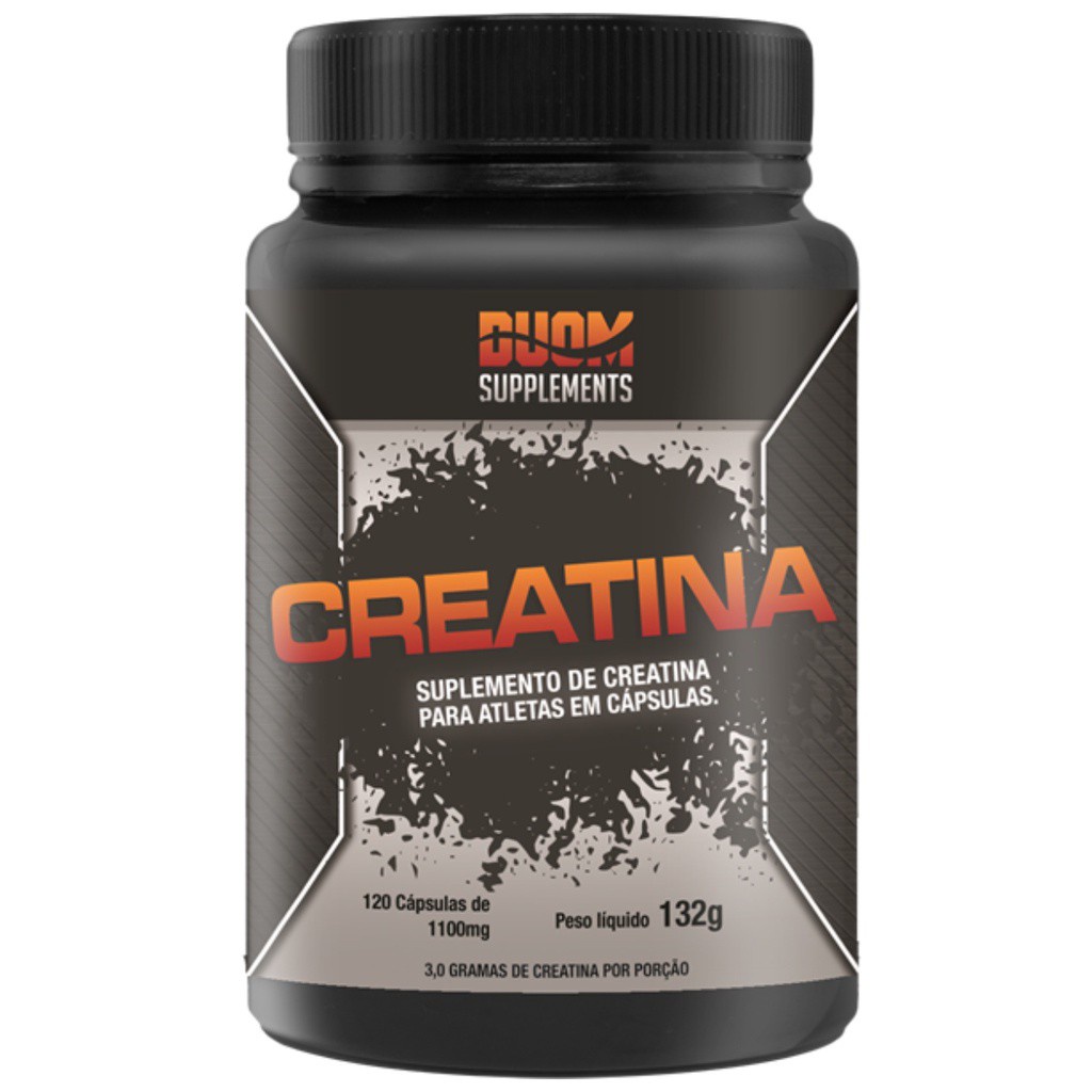 CREATINA MONO-HIDRATADA 1100MG 120CAPS - DUOM SUPPLEMENTS | Shopee Brasil