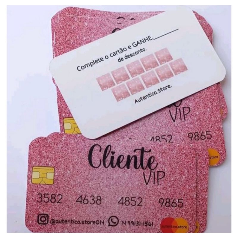 Cartão cliente vip kit com 50 unidades | Shopee Brasil