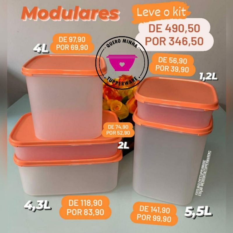 Modulares Tupperware | Shopee Brasil