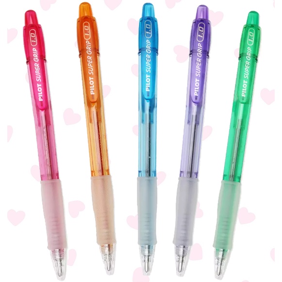 Caneta esferográfica Pilot 1.0 Colorida Super Grip Color | Shopee Brasil