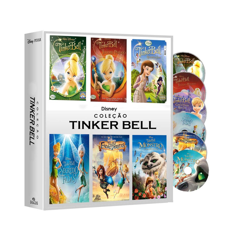 Dvd Tinker Bell Sininho Coleção Disney 6 Dvd Filmes | Shopee Brasil