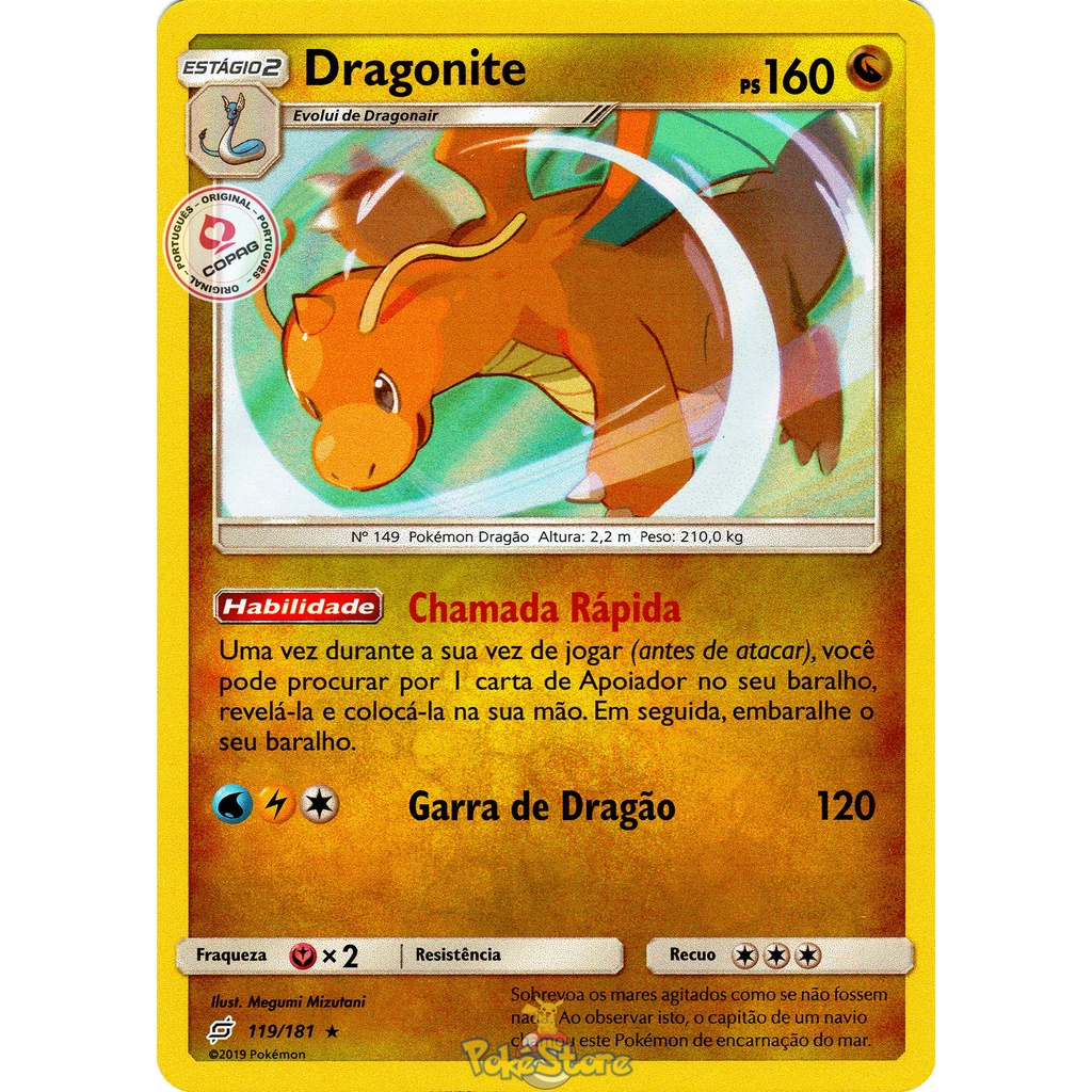 Cartas De Pokemon Tipo Dragao Dragonite M Dragonite Ex Etsy Portugal