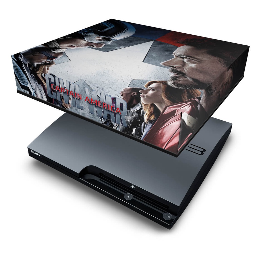 Capa PS3 Slim Anti Poeira - Capitão America Guerra | Shopee Brasil