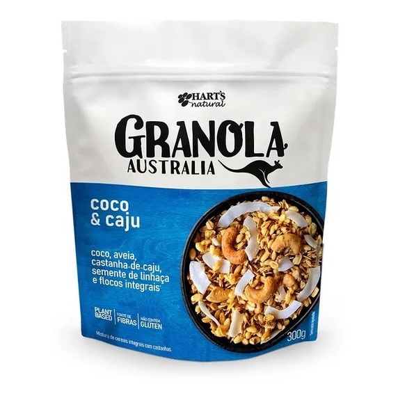 Granola Australia Coco e Caju KIT C/2 300g | Shopee Brasil