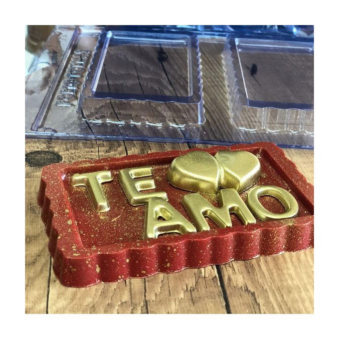 Quadradinho detalhado para porta retrato e outros - forma em acetato ...