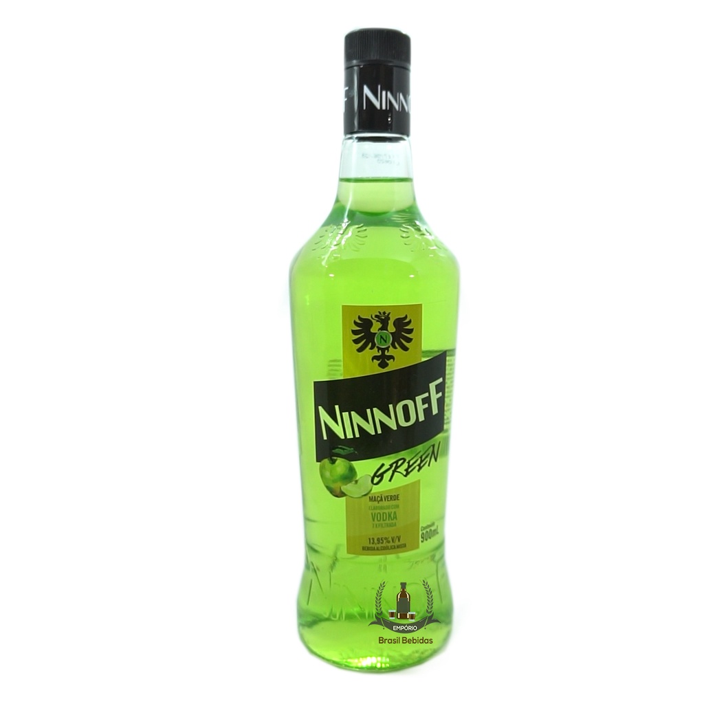Vodka Ninnoff Green 900ml | Shopee Brasil