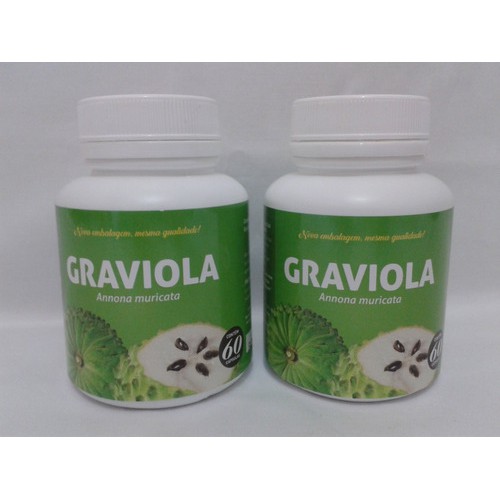 Graviola 120 Cápsulas 500 mg 2 frascos de 60 cápsulas | Shopee Brasil