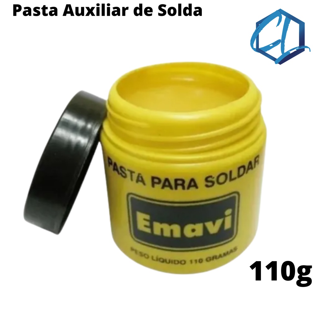 Pasta de Solda 110g com Fluxo de Solda Interno Para Soldar Componentes ...
