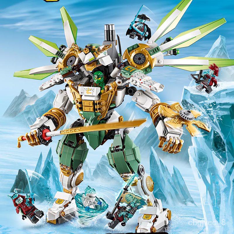 70676 Blocos Ninjago Define Stone Lloyd's Titan Mech Dragon Battle Boys ...