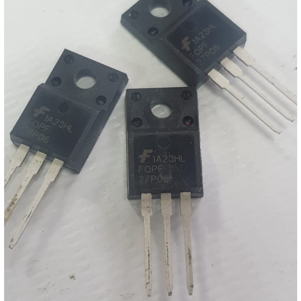 Transistor Fairchild Fqpf27p06 Fqpf27p06 27a 60v Original | Shopee Brasil