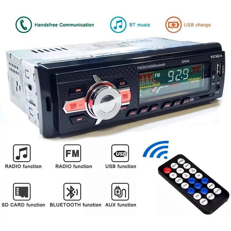 Rádio para Carro com Usb SD, Rca, MP3 Player com Bluetooth, Fm, Som ...