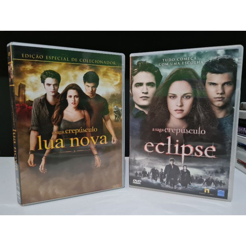 DVDs saga crepúsculo: Lua Nova e Eclipse | Shopee Brasil