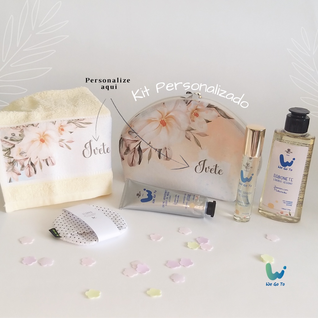 Kit Personalizado Com Produtos Autocuidado Vegano + Toalha | Shopee Brasil