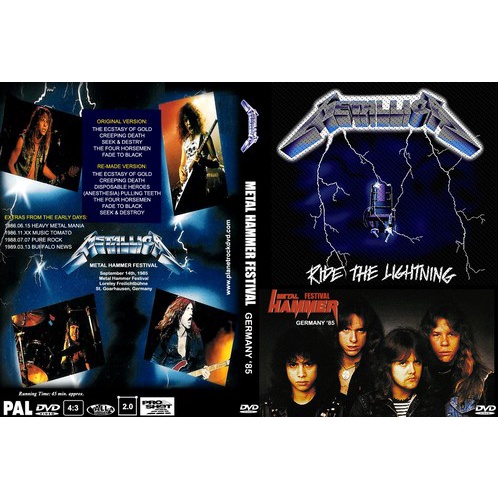 Metallica DVDs Raros de 1983 a 2021 (todas as turnês) | Shopee Brasil