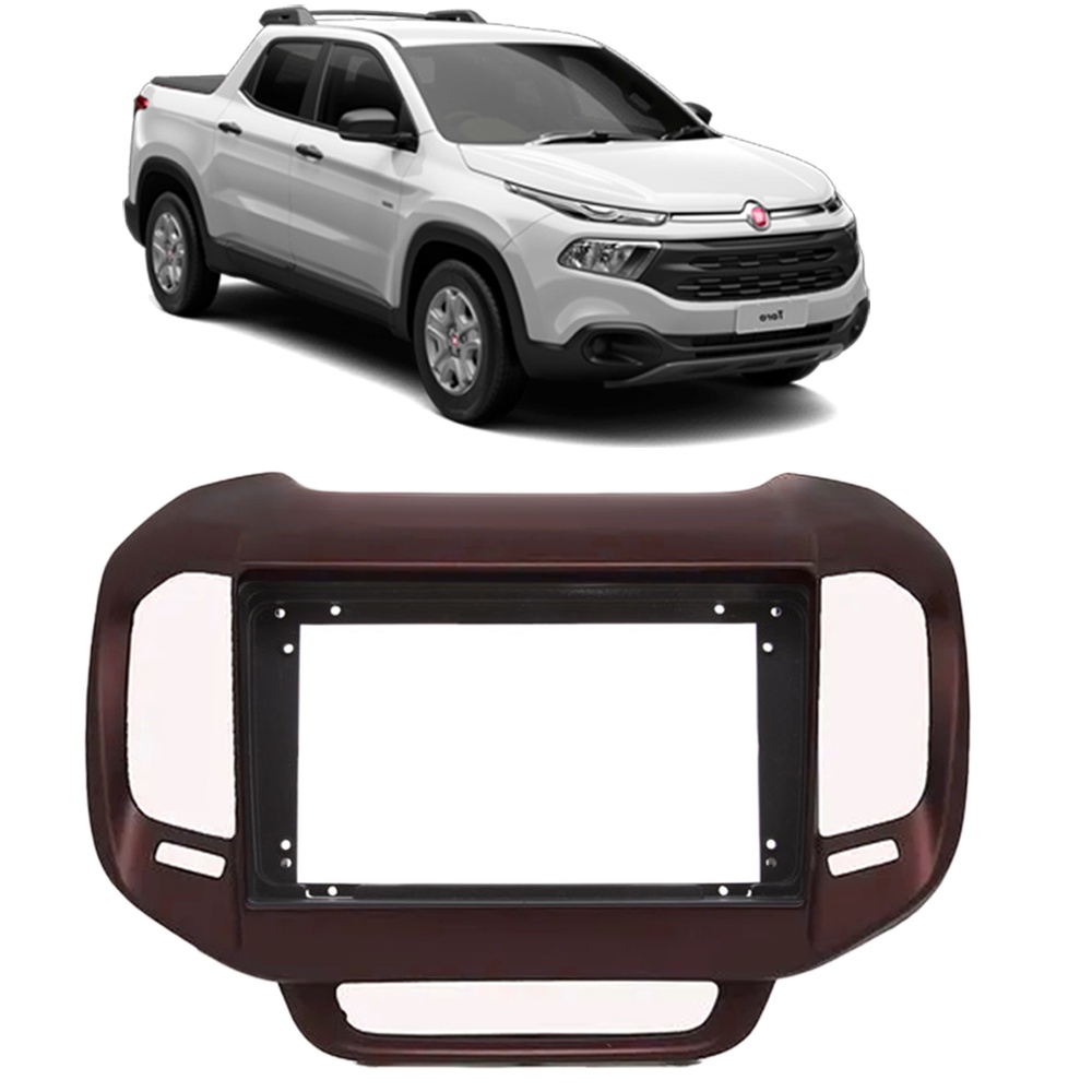 Moldura Painel 9 Polegadas Fiat Toro 2016 2017 2018 2019 2020 2021 2022 2023 Dvd Som Automotivo ...