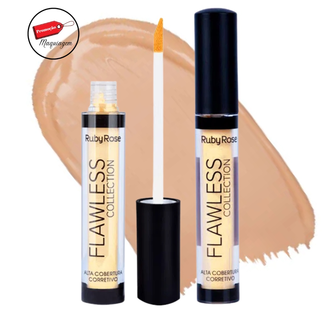 Corretivo Flawless Collection Alta Cobertura Ruby Rose | Shopee Brasil