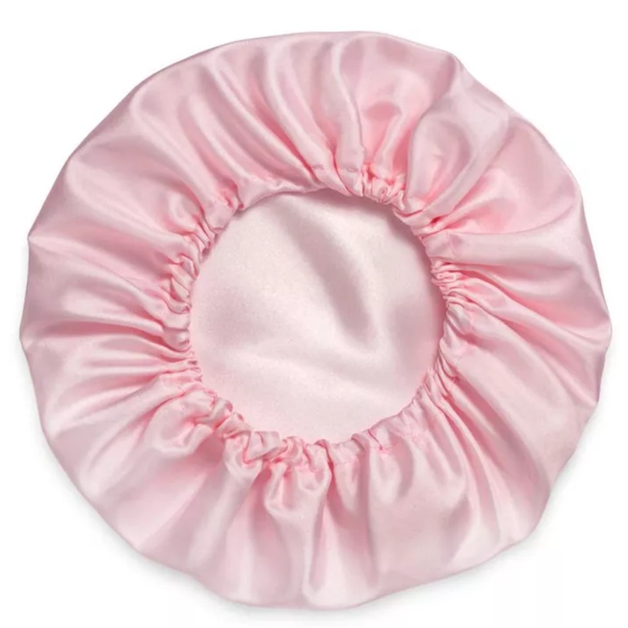Touca de cetim rosa | Shopee Brasil
