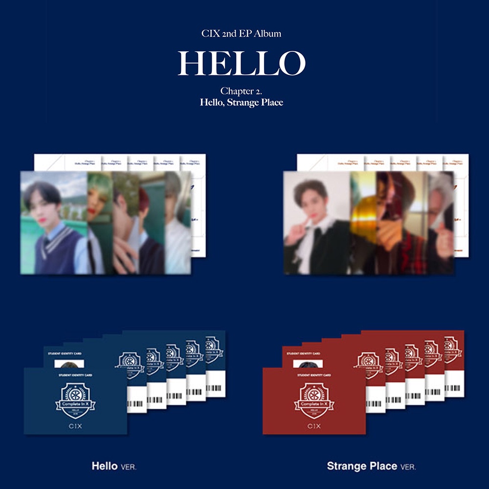 Álbum CIX 2nd EP-Hello Chapter 2 . , Strange Place (PHOTOCARD , ID Do ...