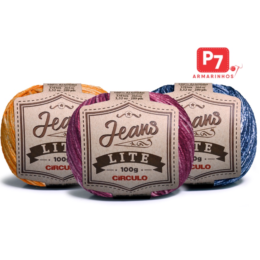 Fio Jeans Lite Circulo 100g Crochê Tricô | Shopee Brasil