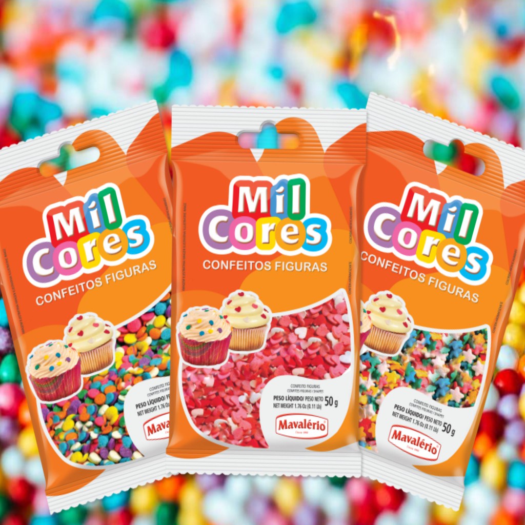 Confeito Figura Mil Cores 150g | Shopee Brasil
