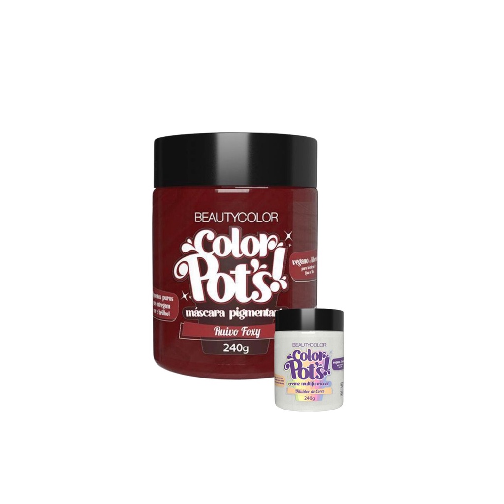 Color Pots Ruivo Foxy + Diluidor | Shopee Brasil