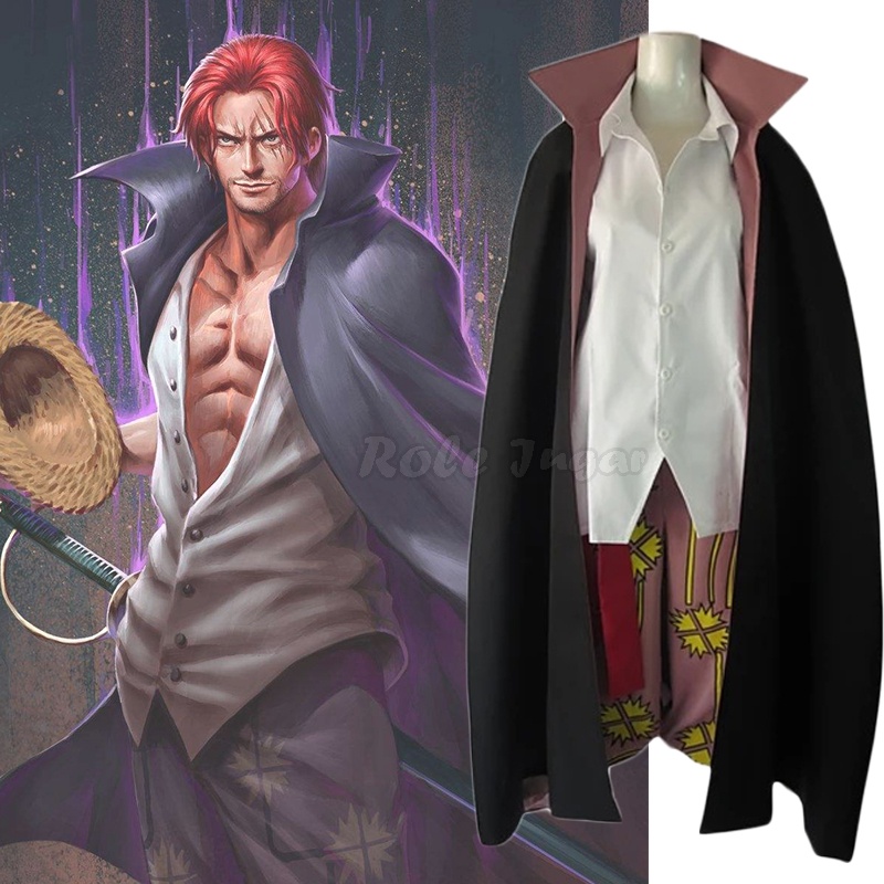 Japão Anime ONE PIECE Shanks Cosplay Conjuntos Completos De Trajes ...
