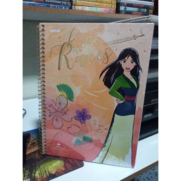 caderno escolar princesa Mulan | Shopee Brasil
