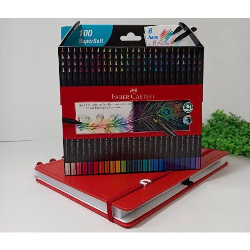 Lapis de cor 100 Cores Faber Castell | Shopee Brasil