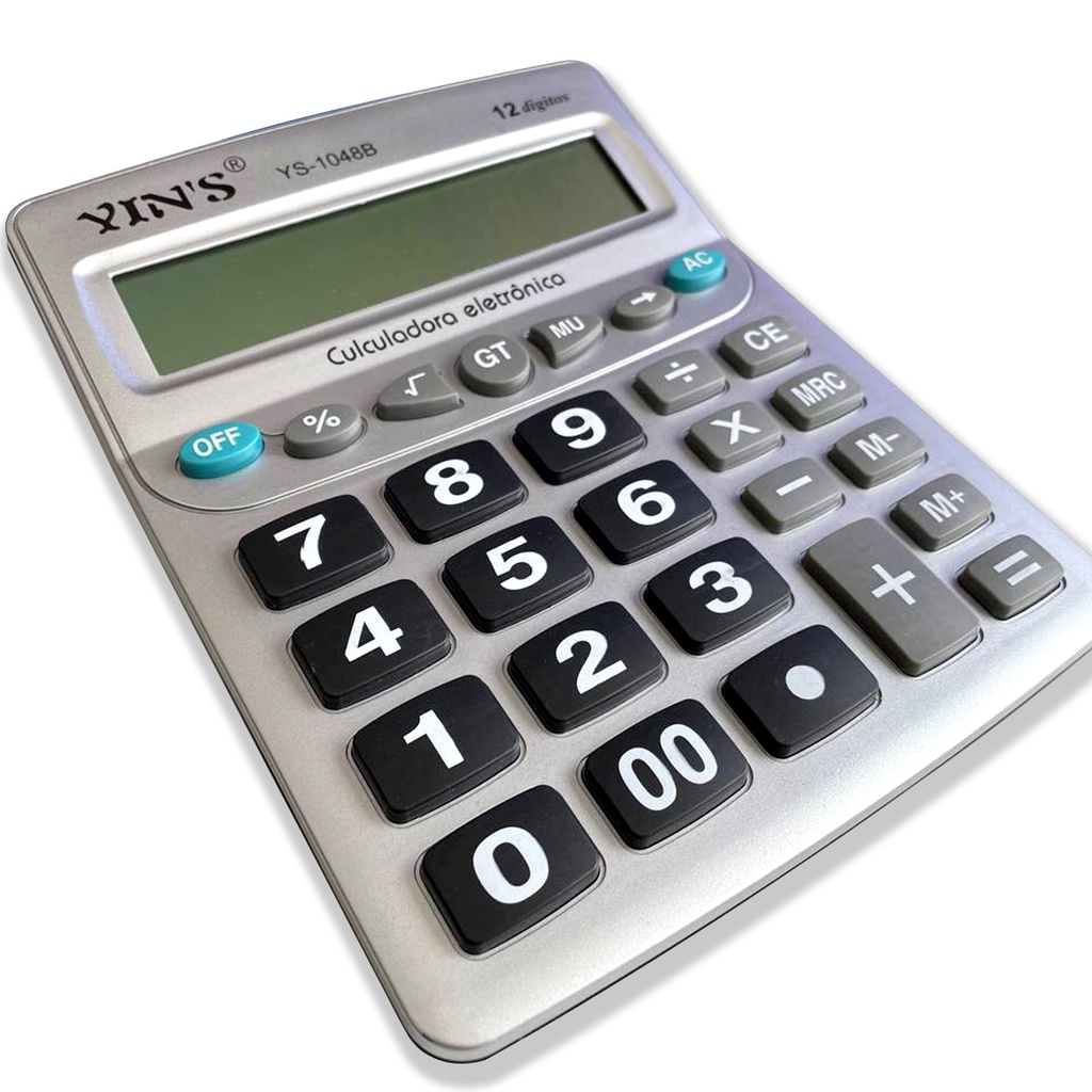 Calculadora Eletronica de Mesa 12 digitos | Shopee Brasil