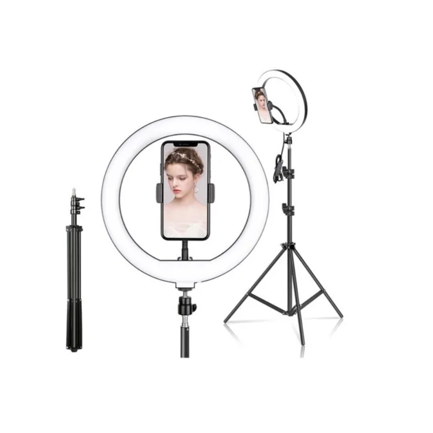 Ring Light Iluminador 10 Polegadas 26cm Com tripé 2m Completo Youtuber | Shopee Brasil