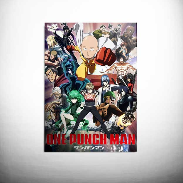 Poster Adesivo Anime One Punch Man Grupo | Shopee Brasil