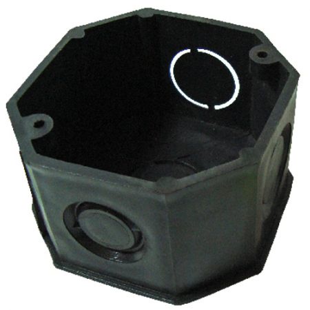 Caixa de Luz octogonal 3x3 PVC Preta Isotex | Shopee Brasil